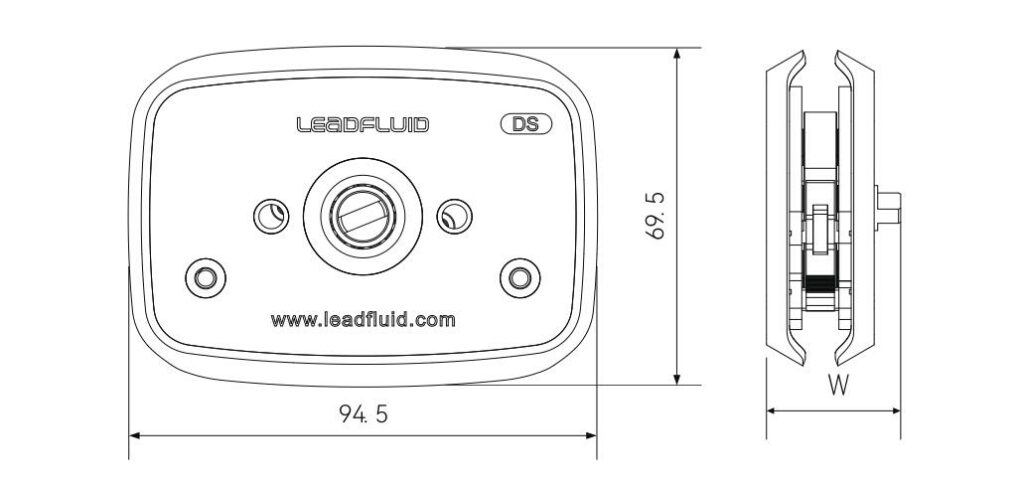 DS Series Multichannel Pump Head - Lead Fluid