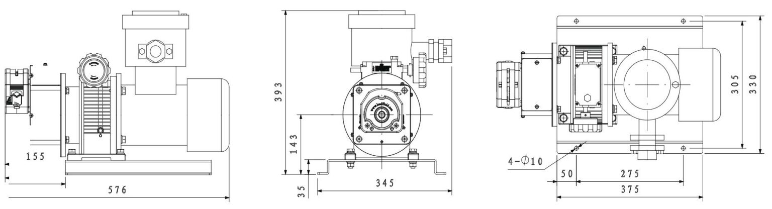 FG600S-W3 Explosion-Proof Peristaltic Pump - Lead Fluid