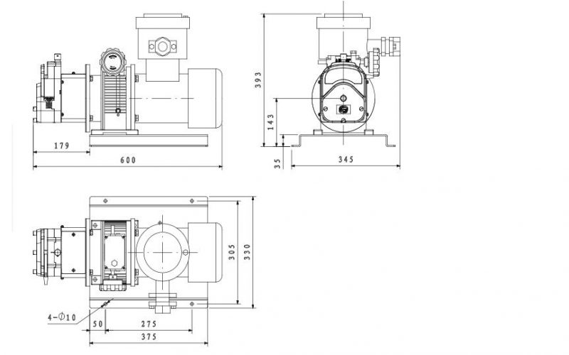 FG601S-W3 Explosion-Proof Peristaltic Pump - Lead Fluid